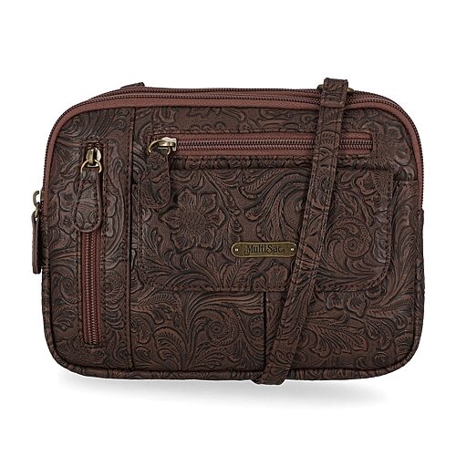 Click here for Multi Sac Zippy Crossbody Bag  One Size  Brown prices