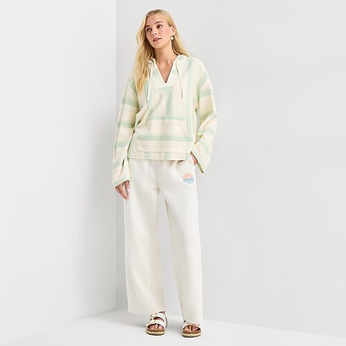 Click here for Hurley Womens Juniors Wide Leg Fleece Sweatpant  S... prices