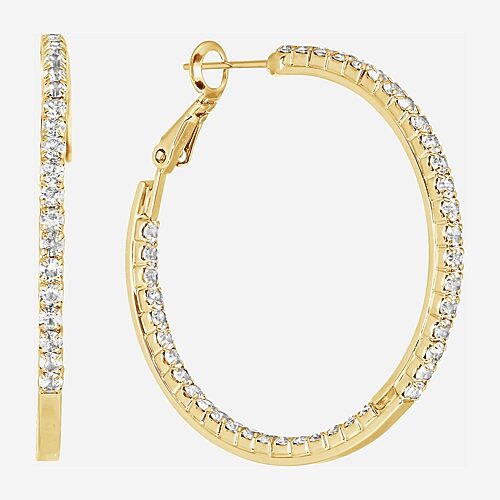 Click here for Sparkle Allure Womens Crystal 14K Gold Over Brass... prices
