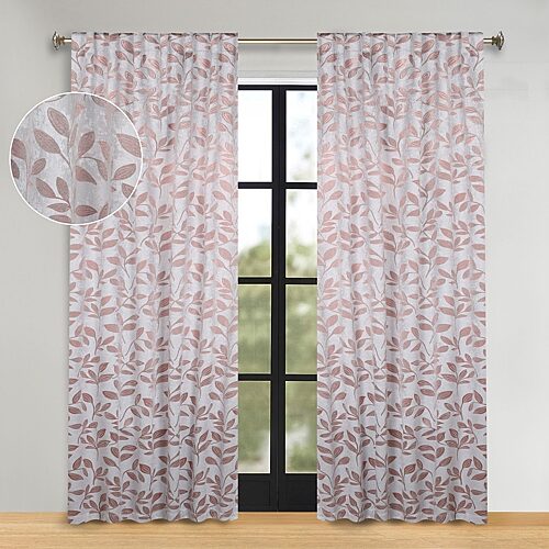 Click here for Superior Washable Leaves Room Darkening Back Tab C... prices