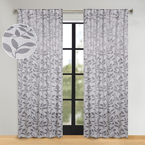 Click here for Superior Washable Leaves Room Darkening Back Tab C... prices