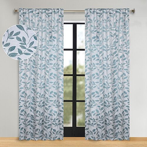 Click here for Superior Washable Leaves Room Darkening Back Tab C... prices