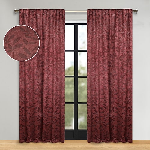 Click here for Superior Washable Leaves Room Darkening Back Tab C... prices