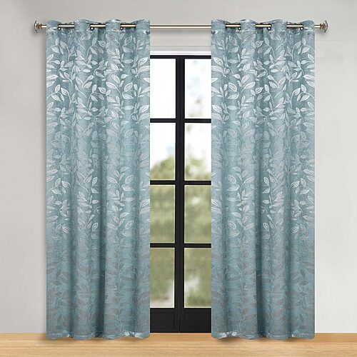 Click here for Superior Modern Leaves Room Darkening Grommet Top... prices