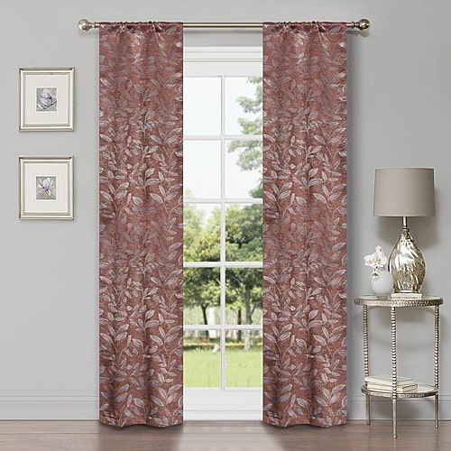 Click here for Superior Leaves Machine Washable Room Darkening Bl... prices