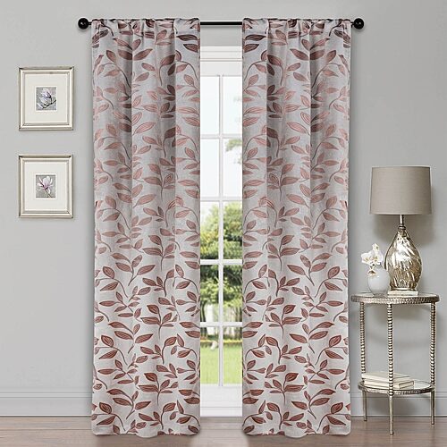 Click here for Superior Leaves Machine Washable Room Darkening Bl... prices