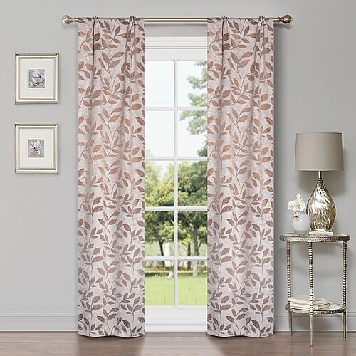 Click here for Superior Leaves Machine Washable Room Darkening Bl... prices