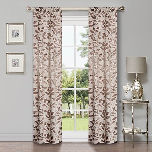 Click here for Superior Leaves Machine Washable Room Darkening Bl... prices