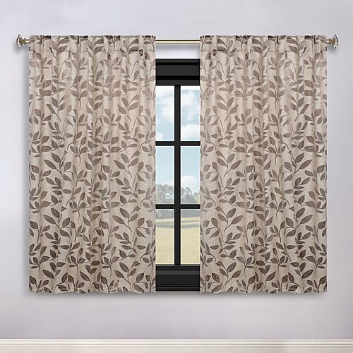 Click here for Superior Washable Leaves Room Darkening Back Tab C... prices