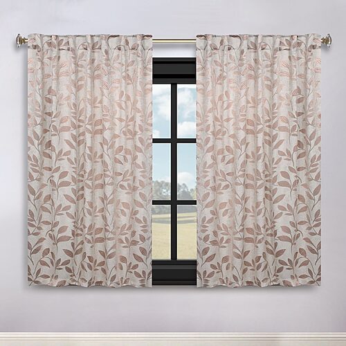 Click here for Superior Washable Leaves Room Darkening Back Tab C... prices