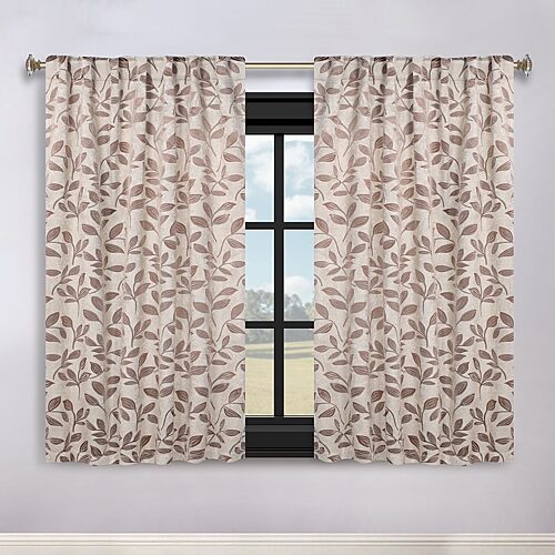 Click here for Superior Washable Leaves Room Darkening Back Tab C... prices