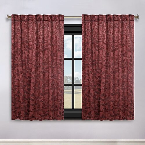Click here for Superior Modern Leaves Room Darkening Grommet Top... prices