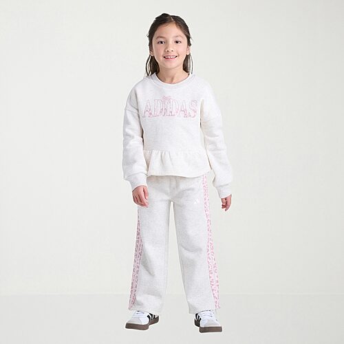 Click here for adidas Girls 2T-6X Long-Sleeve Sweatshirt and Pant... prices