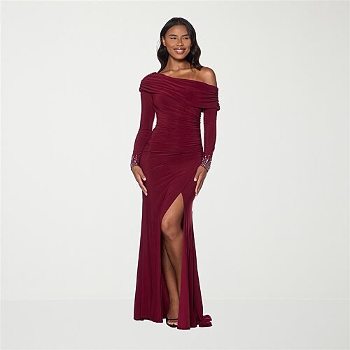 Click here for Premier Amour Womens Asymmetrical Neck Long Sleeve... prices