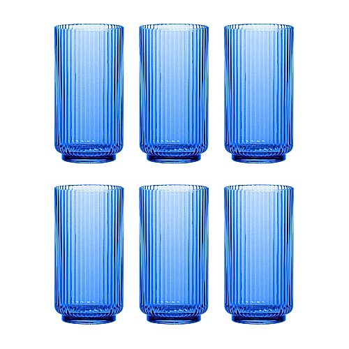 Click here for Abode Homewares Mesa Jumbo Cobalt Glasses  Set of... prices