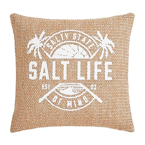 Click here for Salt Life Raffia Square Decorative Pillow  18 x 18... prices