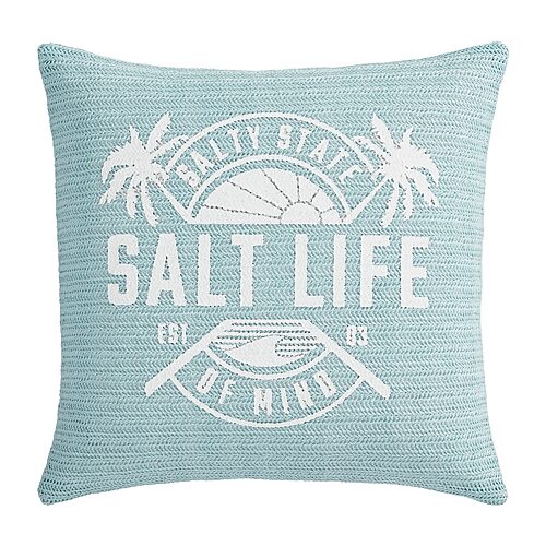 Click here for Salt Life Raffia Square Decorative Pillow  18 x 18... prices