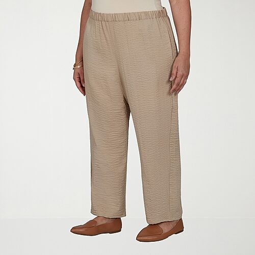 Click here for Alfred Dunner Womens Plus Ankle Pull-On Pant  18w... prices