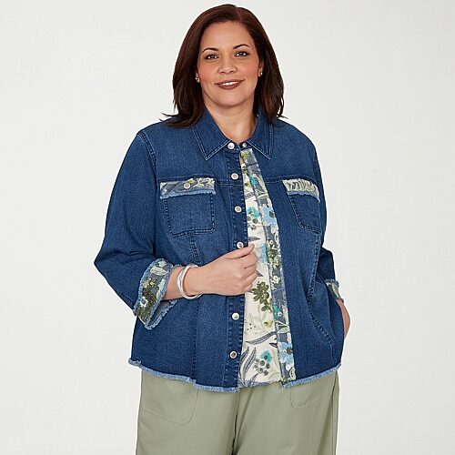 Click here for Alfred Dunner Inidigo Girls Womens Plus Denim Jack... prices