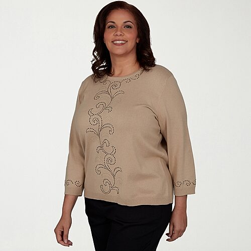 Click here for Alfred Dunner Plus Travel Advisory Womens Crew Nec... prices