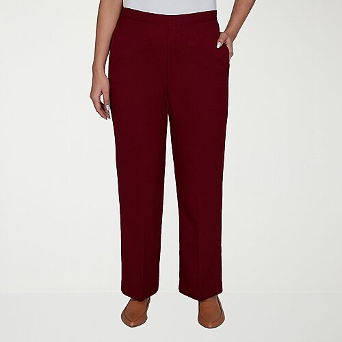 Click here for Alfred Dunner Womens Straight Pull-On Pant  10 Pet... prices