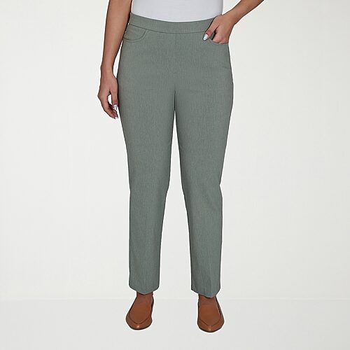 Click here for Alfred Dunner Womens Straight Pull-On Pant  10 Sho... prices