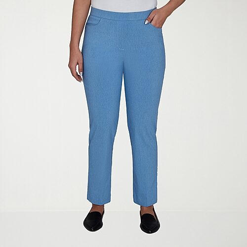 Click here for Alfred Dunner Womens Straight Pull-On Pant  18 Sho... prices