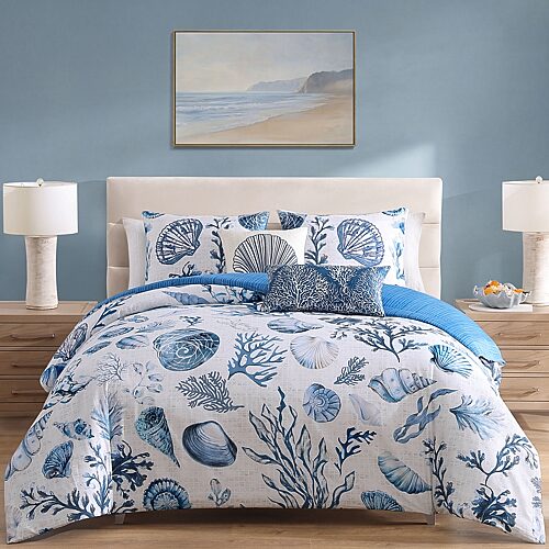 Click here for Bebejan Shells And Seaplants 5-pc. Reversible Comf... prices