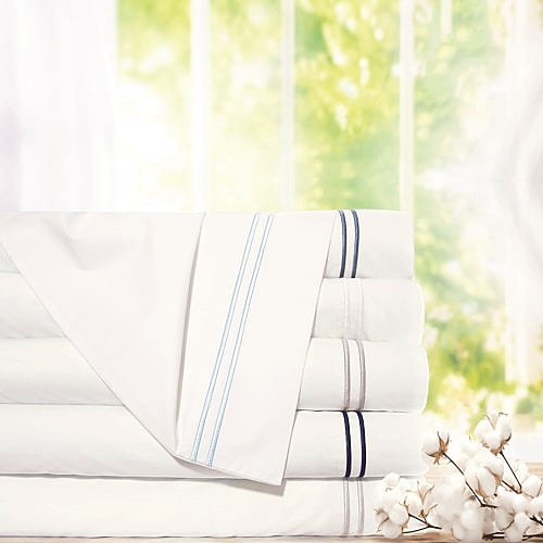 Click here for Pointehaven Long Staple Cotton Percale Double Line... prices