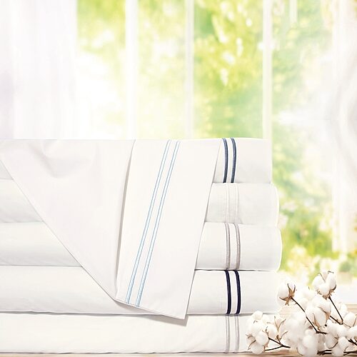 Click here for Pointehaven Long Staple Cotton Percale Double Line... prices