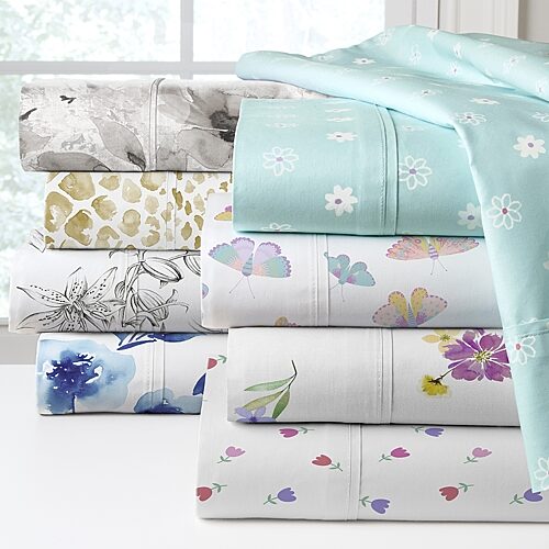 Click here for Pointehaven Combed Cotton Printed Percale Sheet Se... prices