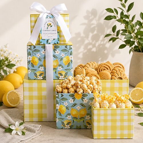 Click here for Alder Creek Gift Baskets Lemon Twist 3-High Tower... prices