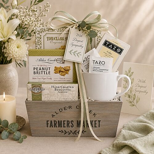 Click here for Alder Creek Gift Baskets with Sympathy Serenity Te... prices