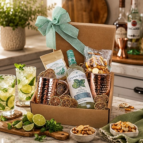 Click here for Alder Creek Gift Baskets Minty Mojito Delight  5 P... prices