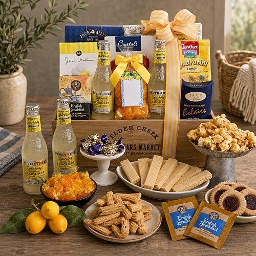 Click here for Alder Creek Gift Baskets Sunshine is for Lemonade... prices