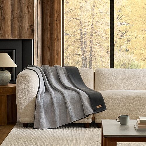 Click here for Bearpaw Washable Midweight Throw  One Size  Gray prices