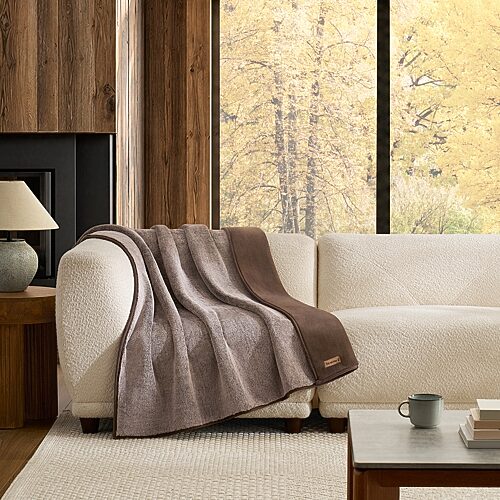 Click here for Bearpaw Washable Midweight Throw  One Size  Brown prices