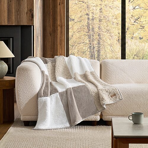 Click here for Bearpaw Washable Midweight Throw  One Size  Beige prices
