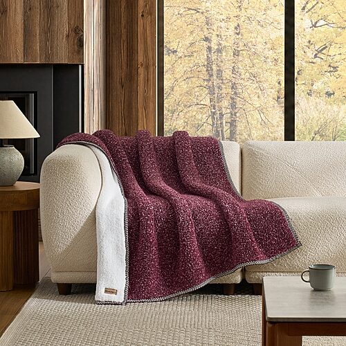 Click here for Bearpaw Washable Midweight Throw  One Size  Red prices