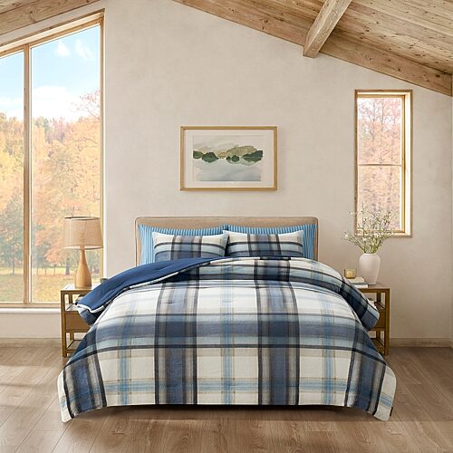 Click here for Bearpaw Waterbury Plaid Coco Flannel 3-pc. Comfort... prices