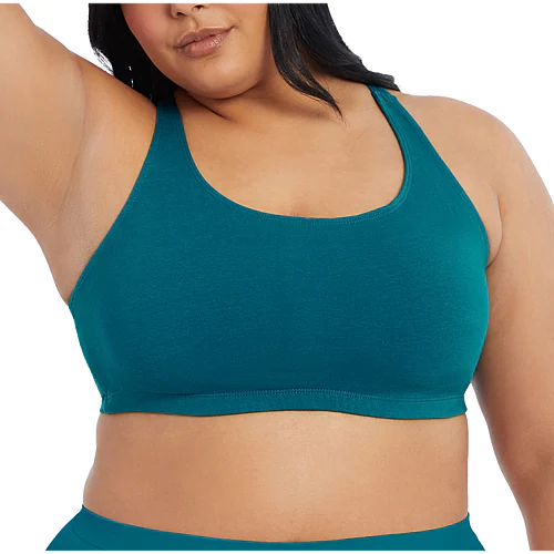 Click here for Leading Lady The Serena Wirefree Cotton Racerback... prices