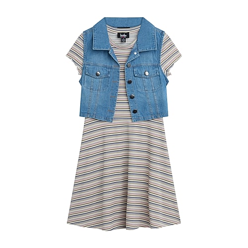 Click here for Byer California Girls Striped 2-pc. Dress Set  Med... prices