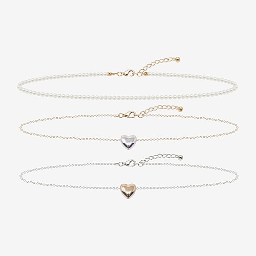 Click here for AEROPOSTALE Womens Heart 18 Inch Choker Necklace... prices