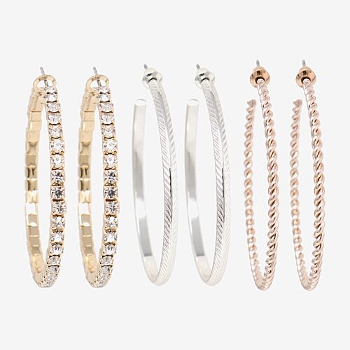 Click here for AEROPOSTALE Womens Glass 50.1mm Round Hoop Earring... prices