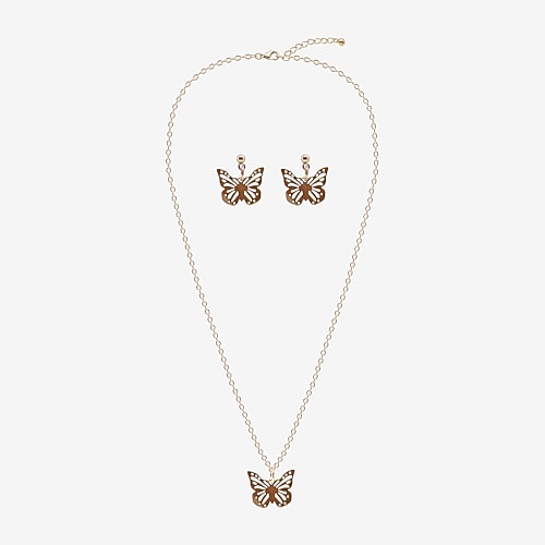 Click here for AEROPOSTALE Womens Butterfly 2-pc. Necklace Set  O... prices