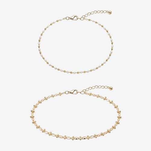 Click here for AEROPOSTALE Delicates Womens 9 Inch Solid Bead Ank... prices