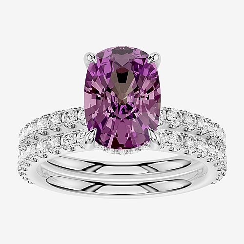 Click here for (Vs2 / F) Womens 7/8 CT. T.W. Lab Grown Purple Ame... prices