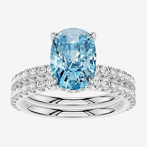 Click here for (Vs2 / F) Womens 7/8 CT. T.W. Lab Grown Blue Topaz... prices