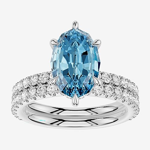 Click here for (Vs2 / F) Womens 7/8 CT. T.W. Lab Grown Blue Topaz... prices