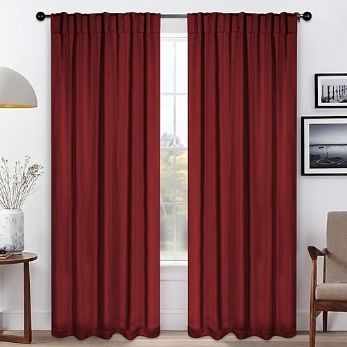 Click here for Superior Solid Classic Modern Blackout Curtain Set... prices